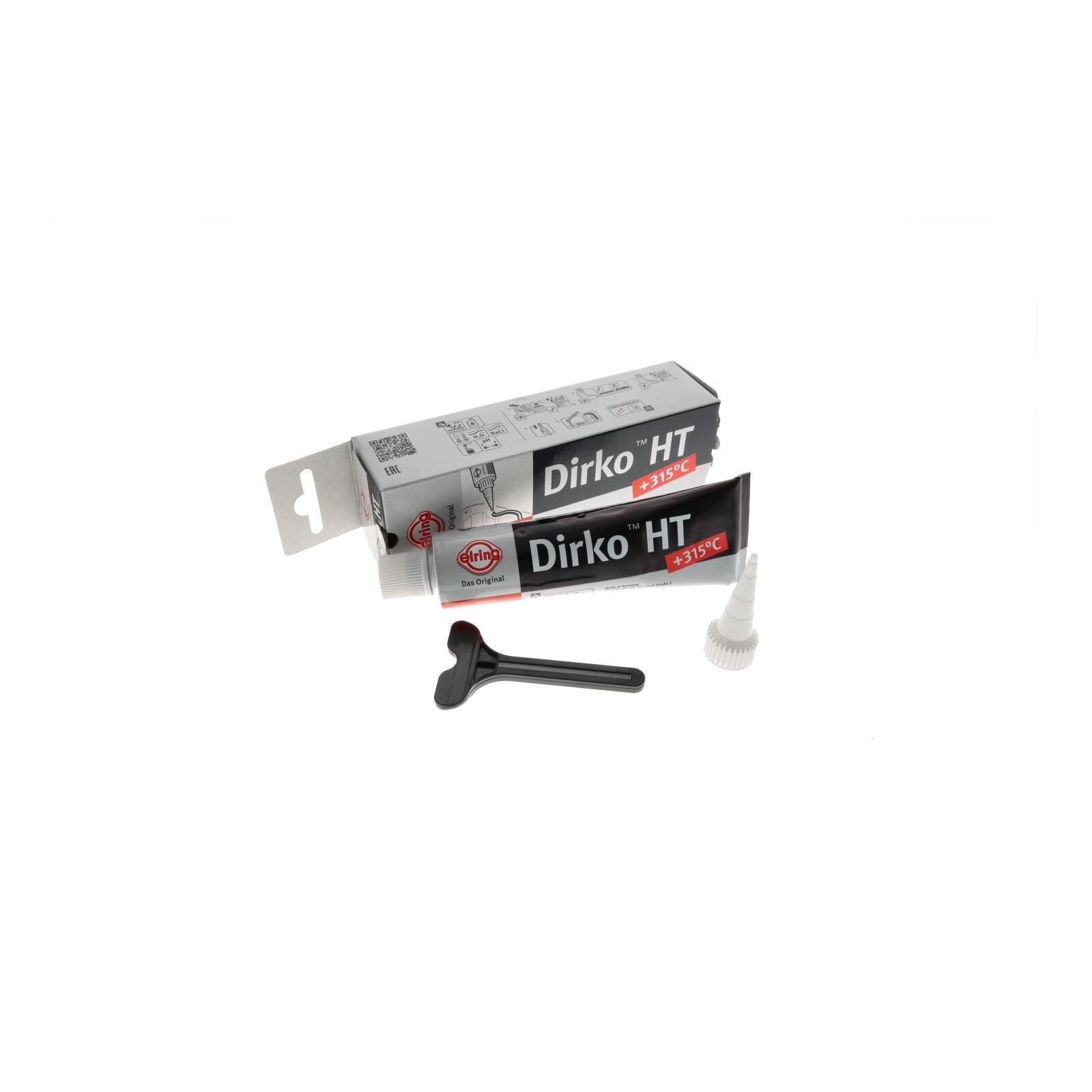 DIRKO HT Dichtmasse ELRING 70ml schwarz bis 315° Silikon Motor Ölwanne ...