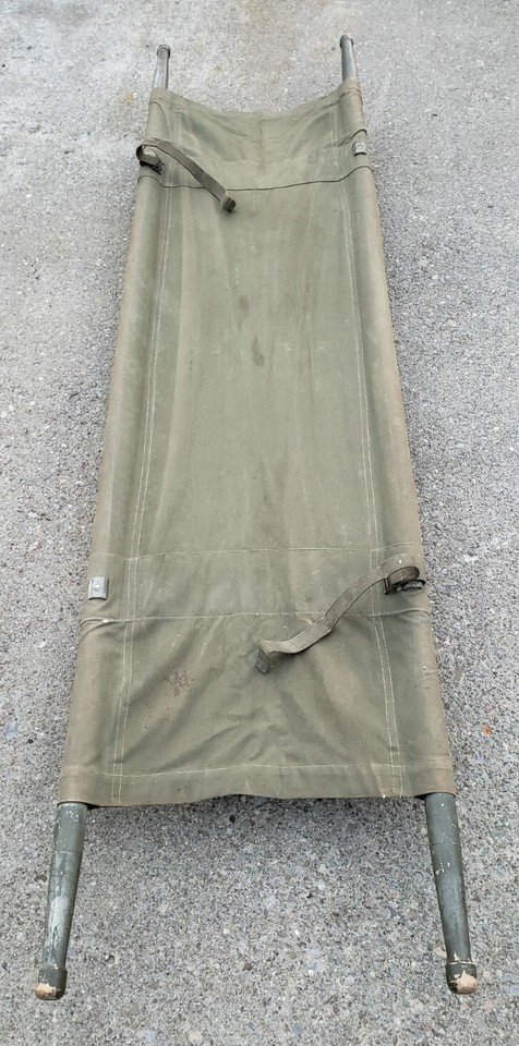Vintage US Army Folding Stretcher First Aid Medic Military Gurney WWII ...