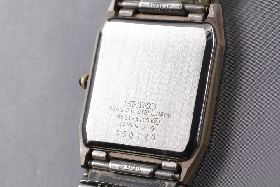 [Near MINT] Vintage SEIKO Dolce 9521-5110 Gold Tank Quartz Men's Watch ...