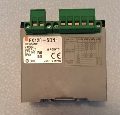 SMC EX120-SDN1 MODEL SQ SERIAL INPUT UNIT 24VDC Free Shipping - US ...