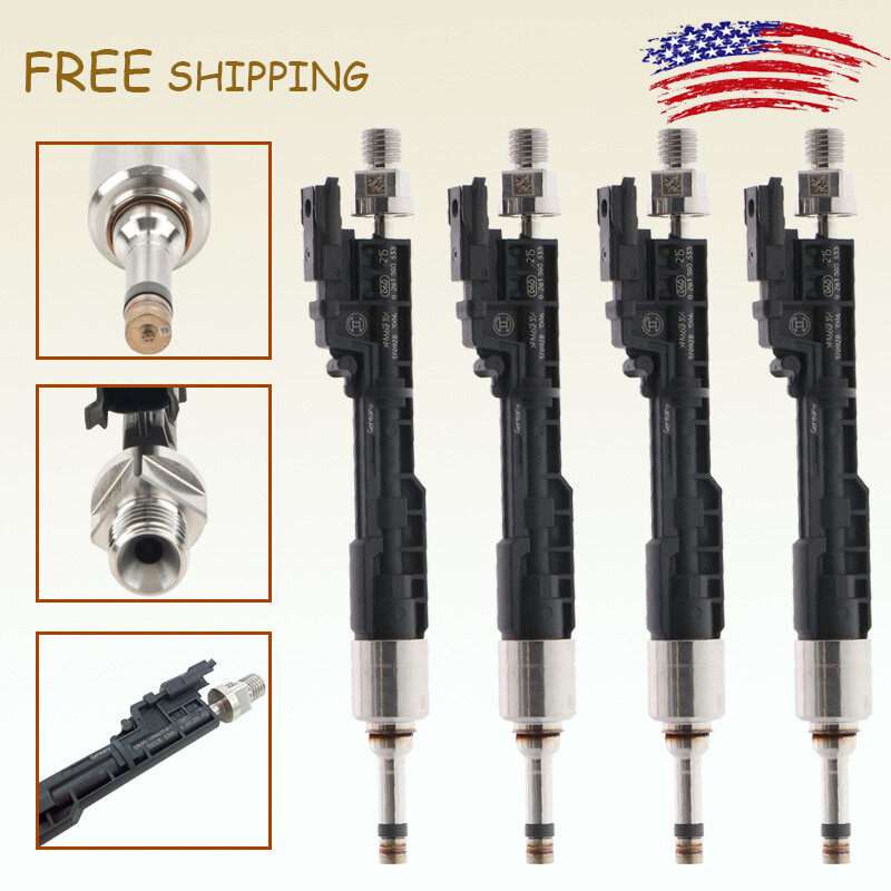 4 High Pressure Fuel Injectors 13647639994 Fits BMW X1-X6 2.0L 3.0L 4 ...