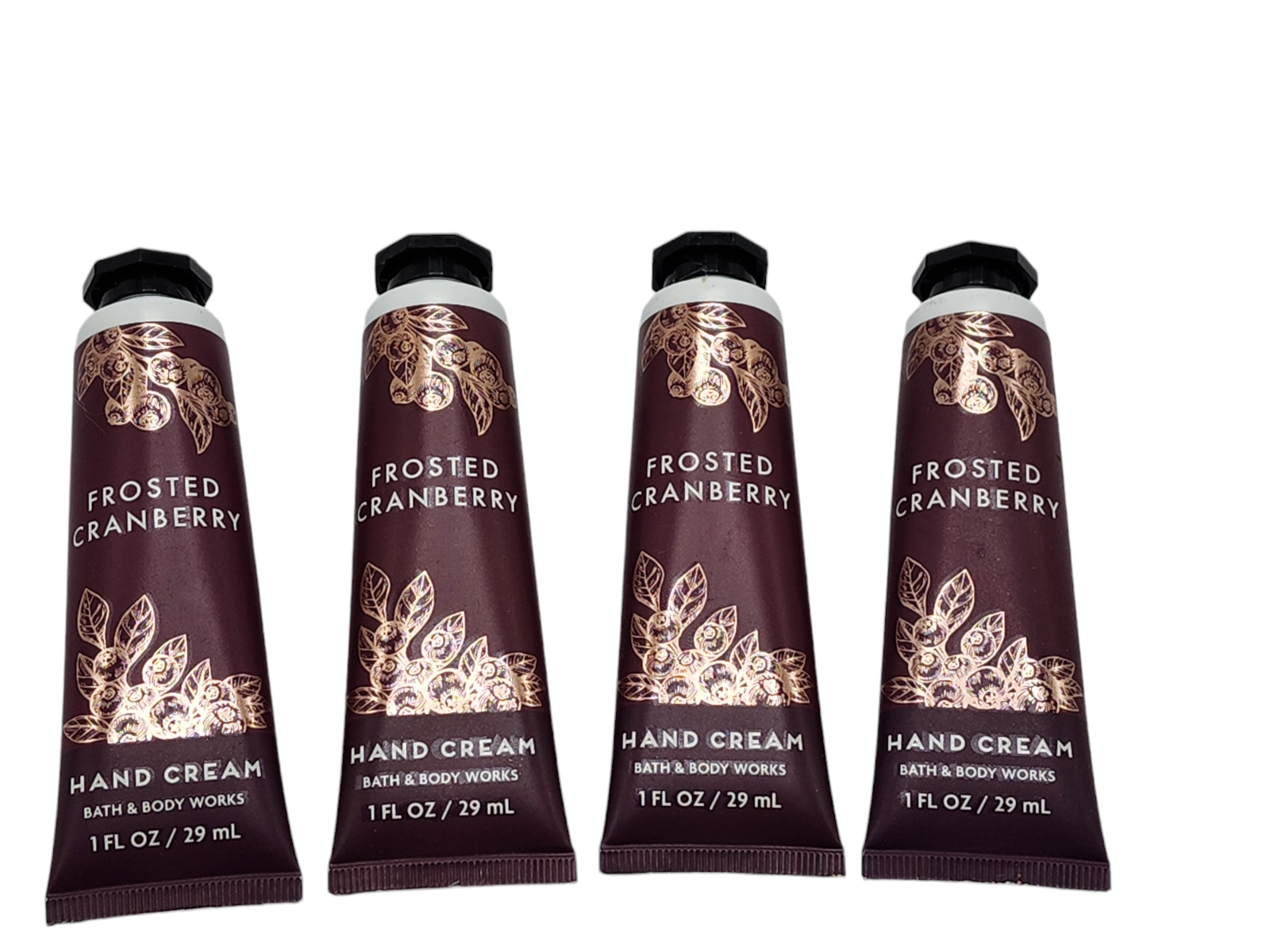 4 Pack Bath & Body Works Frosted Cranberry Hand Cream Lotion Mini ...
