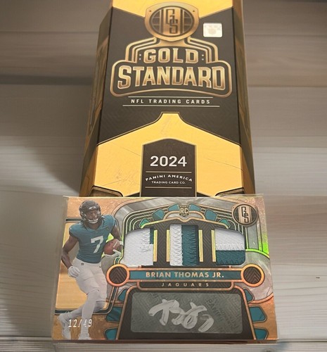 2024 Panini Gold Standard BRIAN THOMAS JR #203 Autograph Jersey 🔥 12/49 ...