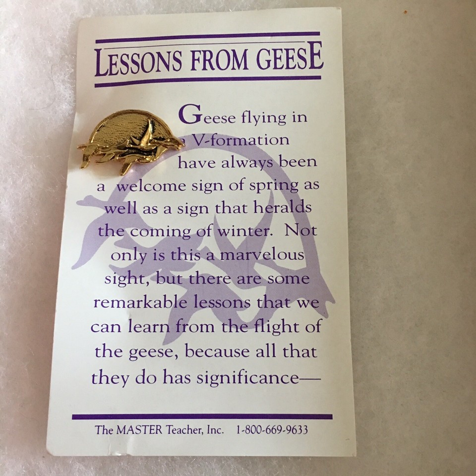 Canadian Geese Flock Lapel Pin Inspirational Pin Bird Brooch Tie Tack ...