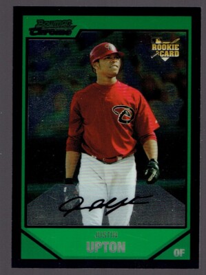 2007 Bowman Chrome Draft Picks Justin Upton Rookie RC Baseball Card | eBay