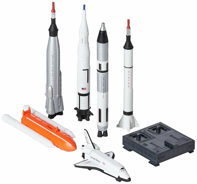 Daron Realtoy Space Shuttle and Four Rockets Playset Plastic 9123 for ...