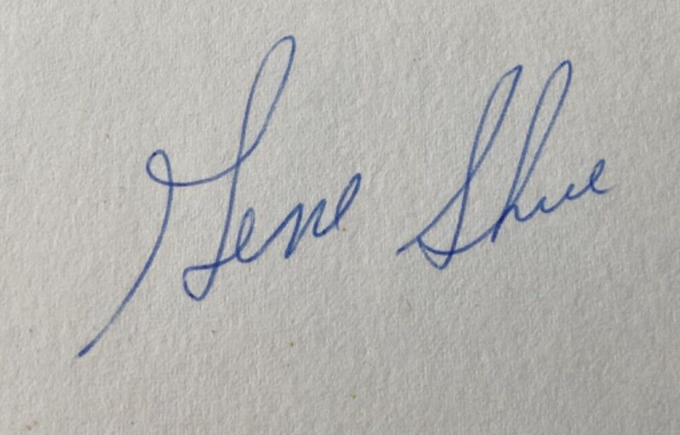 GENE SHUE Personally Autographed Signed NBA KNICKS BULLETS 76ers ...