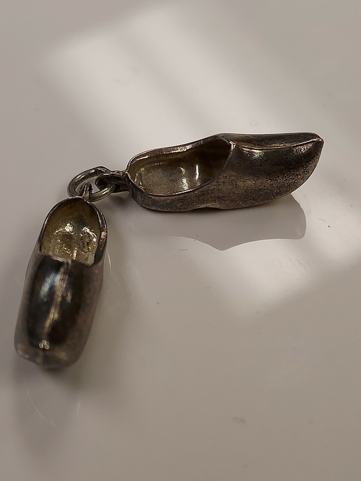 Sterling Silver Dangle Charm Vintage Dutch Clogs (cc1) | eBay