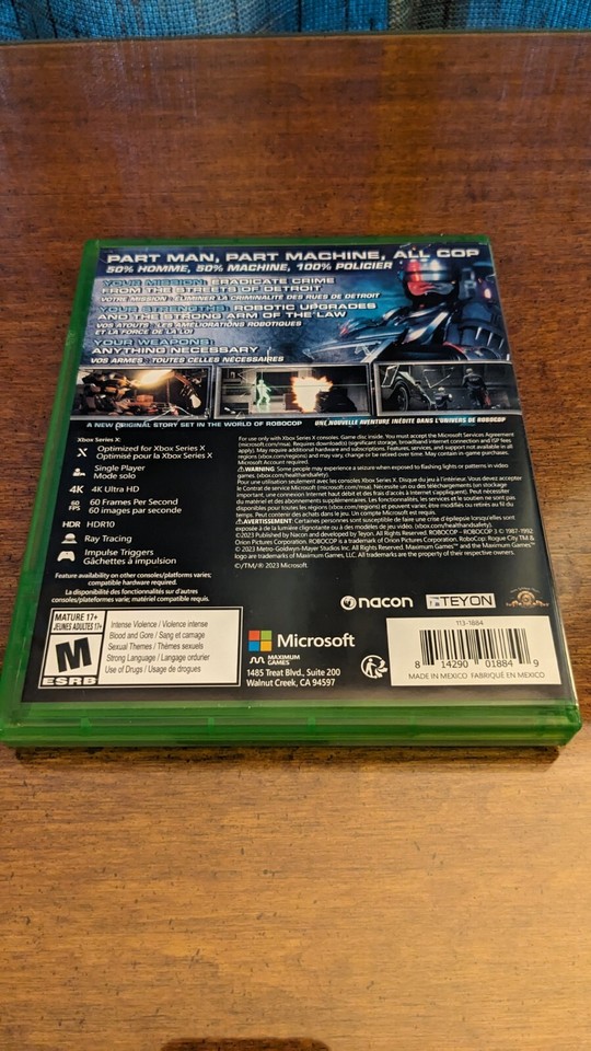 RoboCop: Rogue City - Microsoft Xbox Series X|S 814290018849 | eBay