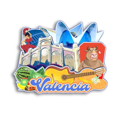Valencia SPAIN Refrigerator magnet 3D travel souvenirs wood | eBay