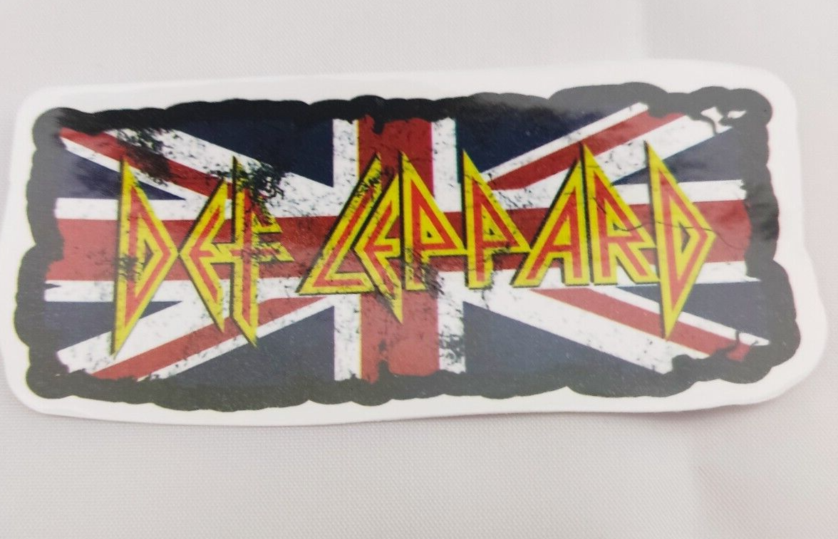 Def Leppard Waterproof Glossy Vinyl Sticker decal Logo 3.5"x1.5" | eBay