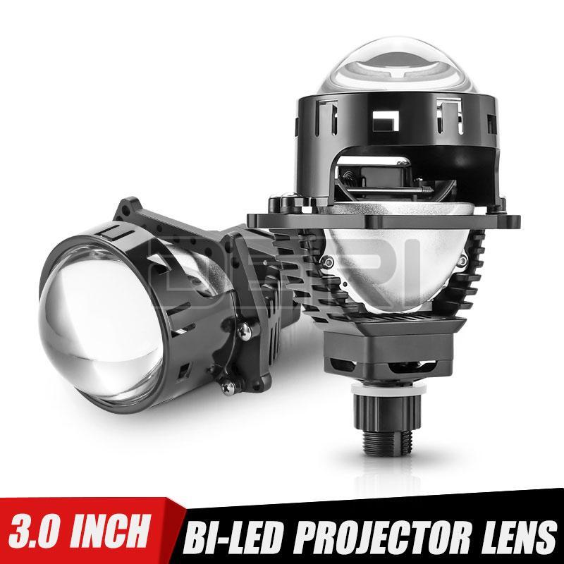 2x 3 inch RHD Bi-LED Projector Lens LED Headlight Hi-Lo Beam Retrofit ...