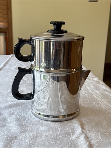 Vintage LIFETIME Regal 10 Cup Drip-O-Lator Coffee Pot Stainless Steel With Lid | eBay