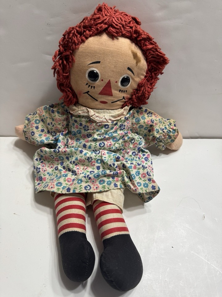 Raggedy Ann Doll vintage with I LOVE YOU HEART 16 inch | eBay