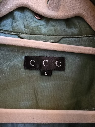 CCC Bubble Trench Coat Shimmery Green/Blue Size Large | eBay