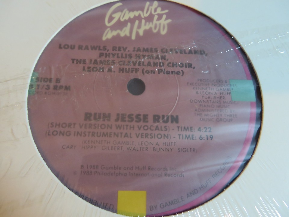 12" LOU RAWLS - REV. JAMES CLEVELAND - PHYLLIS HYMAN - RUN JESSE RUN ...