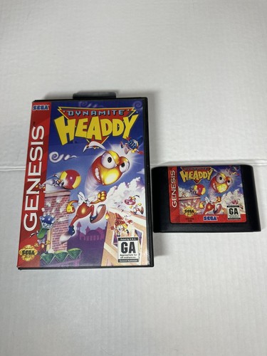 Dynamite Headdy by Treasure with case! ☆☆ Authentic Sega Genesis game ...