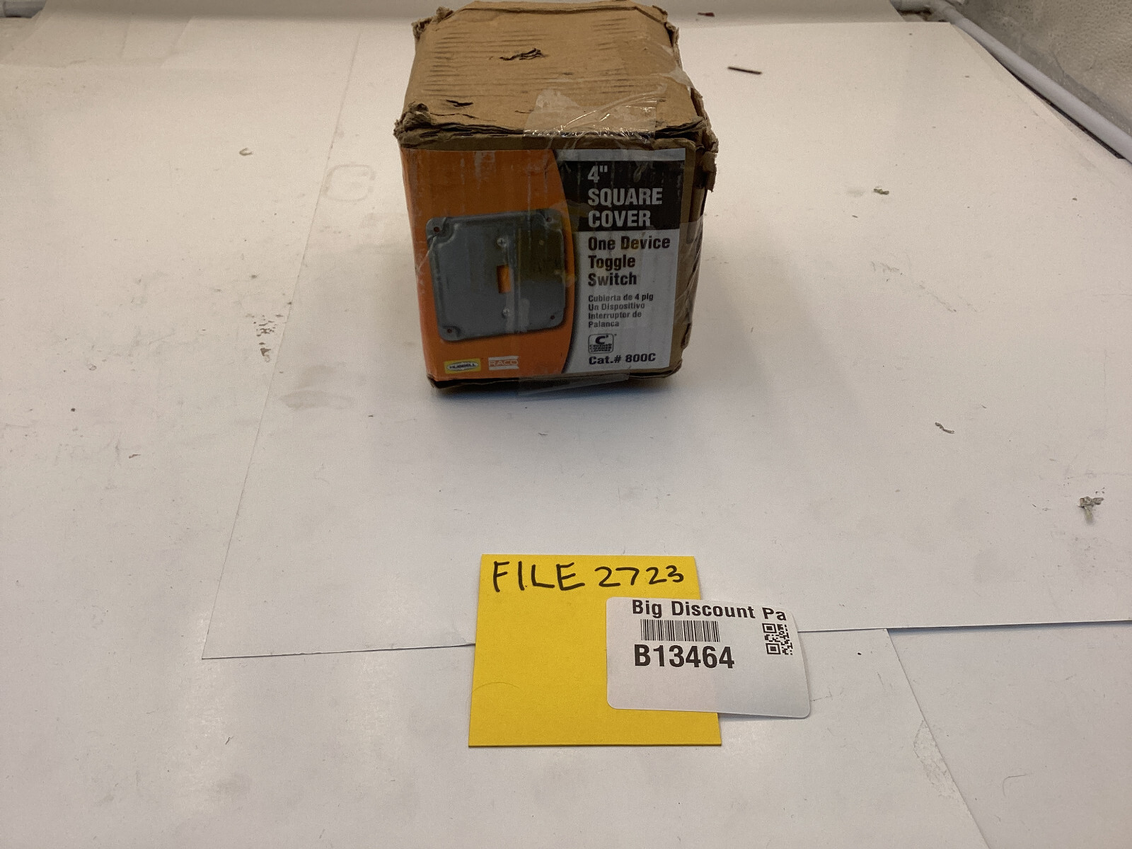 (QTY 10) RACO Hubbell 800C, 4" Square Exposed Work Cover, 1-Toggle ...