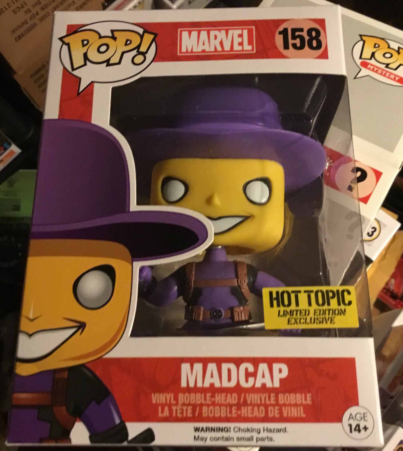 Funko Pop! MADCAP #158 Figure Marvel Hot Topic Rumored Deadpool Movie ...