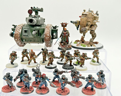 Leman Russ + Cadian Shock Troops + Ursula Creed + Armoured Sentinel ...