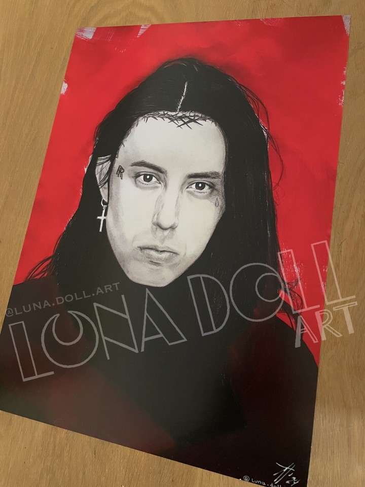 Ronnie Radke Falling In Reverse A3 Art Artwork Portrait Ronald | eBay