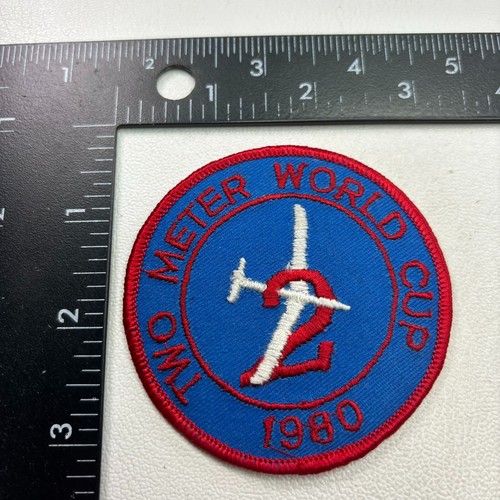 Vintage 1980 TWO METER WORLD CUP (Model Plane ? Soaring ?) Patch ...