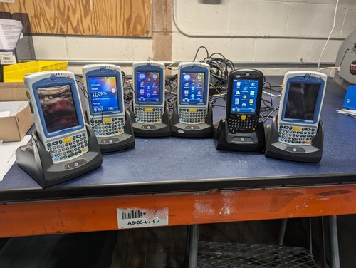 LOT OF 6 Motorola MC75A MC55A Mobile Barcode Scanner Mobile Computer ...