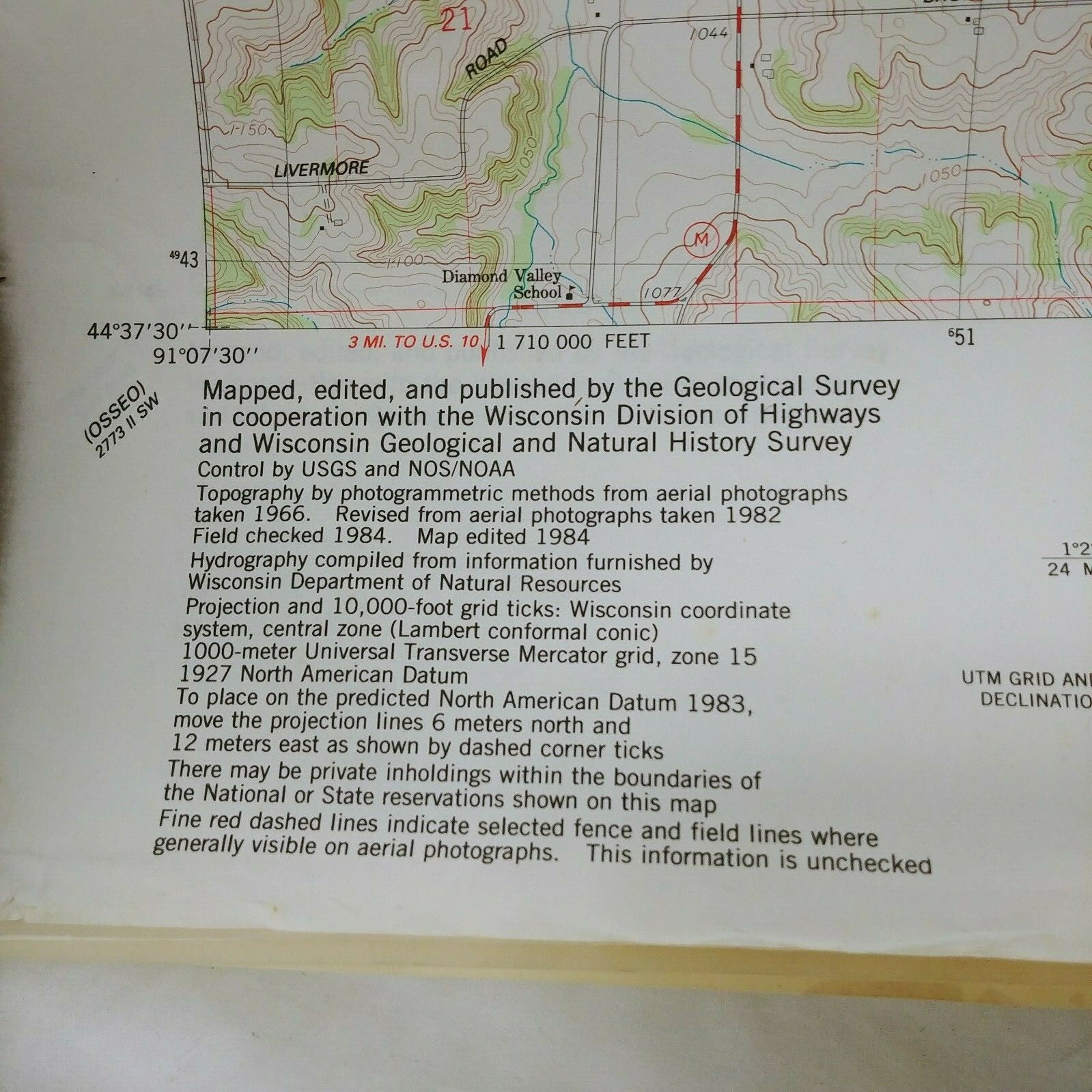 Maps Wisconsin Geological Survey And Natural History Survey 1970-1984 ...