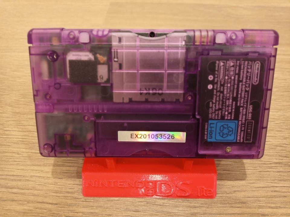 Nintendo DS Lite Transparent Clear Atomic Purple Handheld System with ...