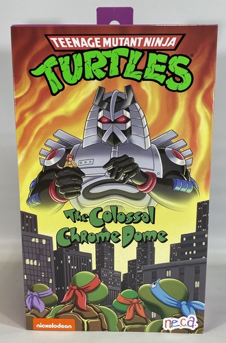 NECA TMNT Colossal Chrome Dome 7” Ultimate Action Figure Cartoon Deluxe ...