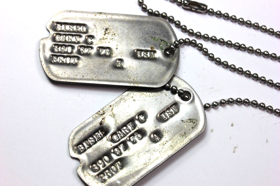 Vietnam War U.S. Army Dog Tags of Dale D. Bausch - Blood Type O Pos. | eBay