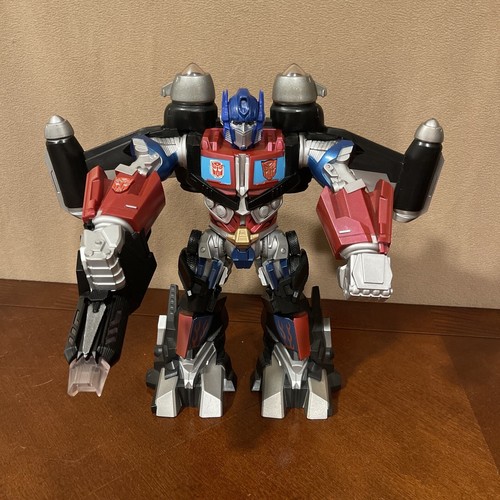 Optimus Prime 12” Transformers Mega Power Bots Talking Figure Light Up ...