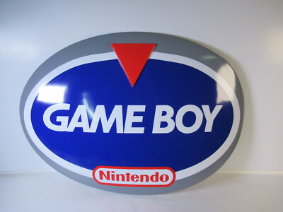Original Nintendo GameBoy Promotional Kiosk Store Display Vinyl Sign ...