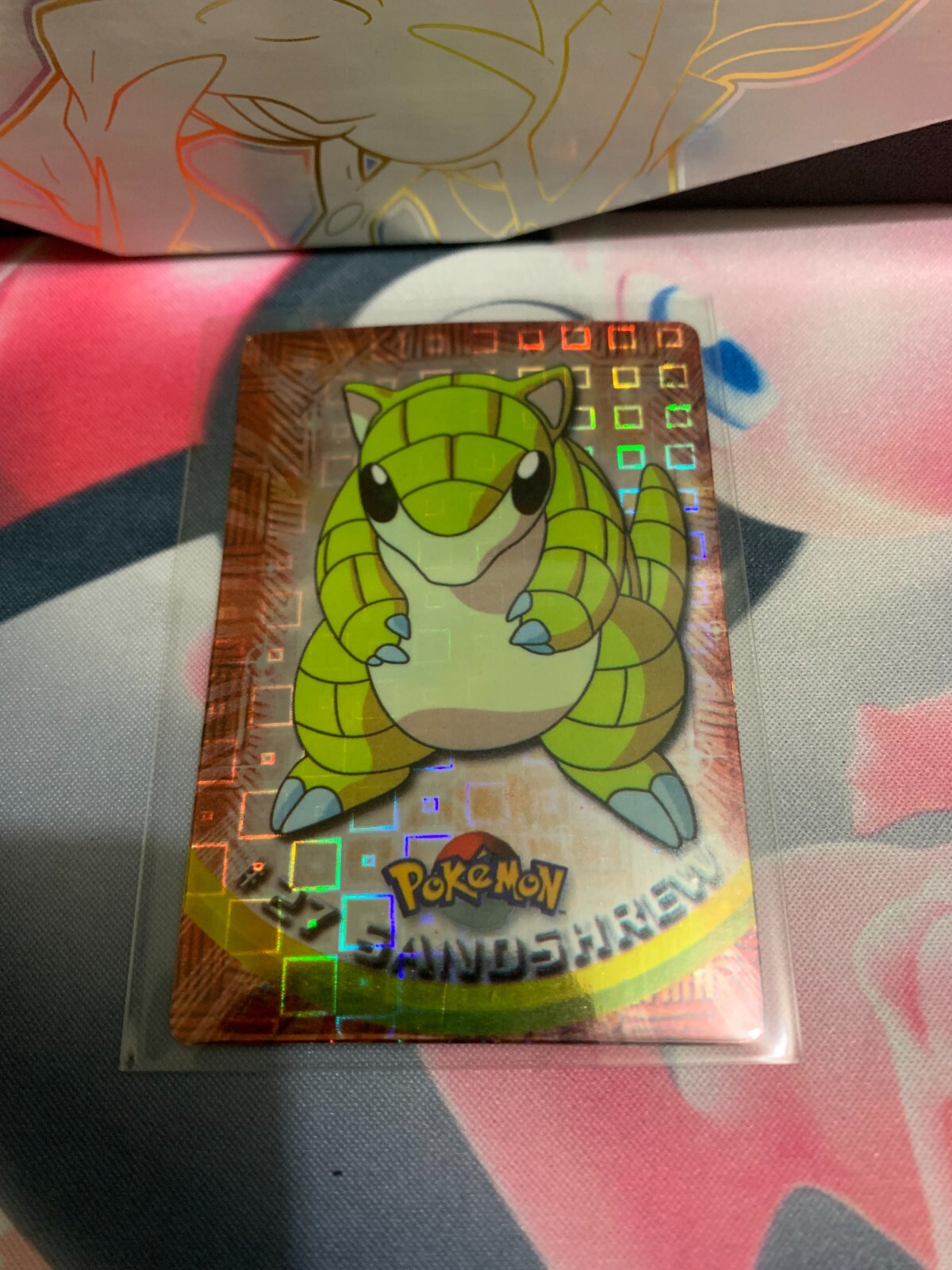 Imitation Pokemon Topps Vending Series STICKER Holo Prism #27 Sandshrew ...