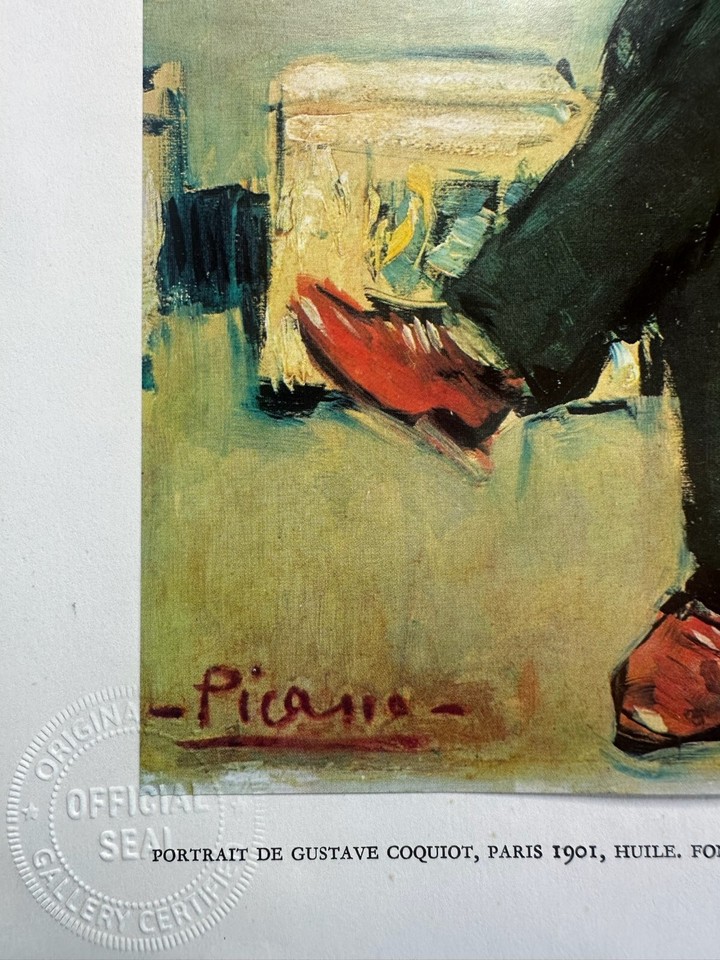 Pablo Picasso Original Signed Print Hand-Tipped - Portrait de Gustave ...