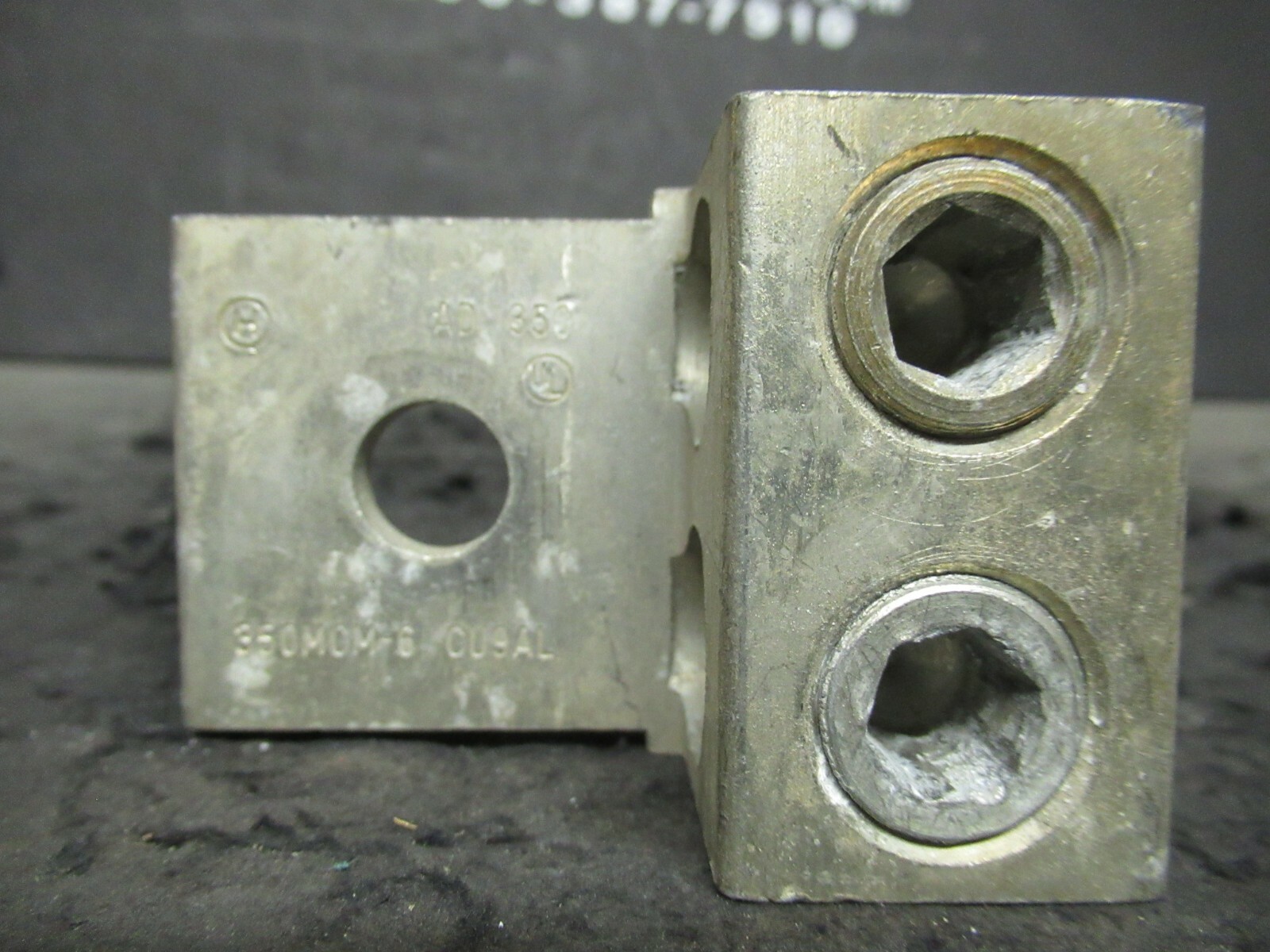 HOMAC AD-350 2 (DOUBLE) BARREL MECHANICAL CONNECTOR LUG TAP 350MCM - #6 ...