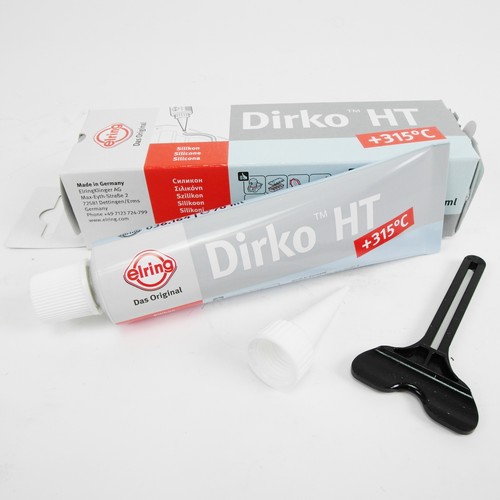 3 Tubes Sealant Dirko HT Grey A 70ml 036.164 To 315°C High Temperature ...