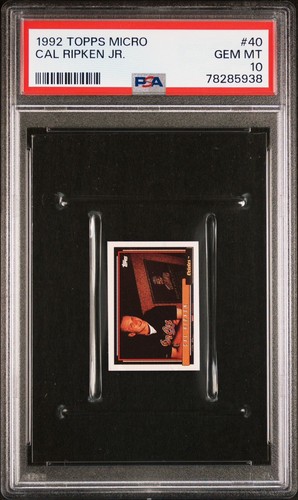1992 Topps Micro #40 Cal Ripken Jr. PSA 10 Gem Mint Orioles HOF | eBay