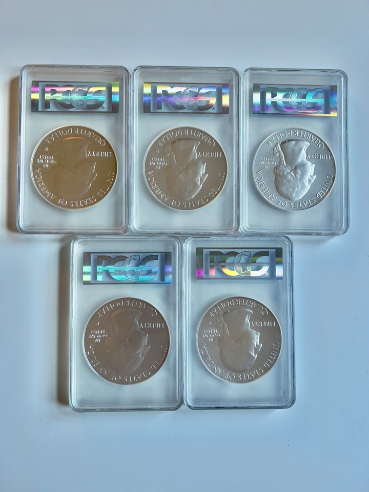 2010 PCGS SP70 First Strike 5 oz America The Beautiful ATB 5 coin set ...