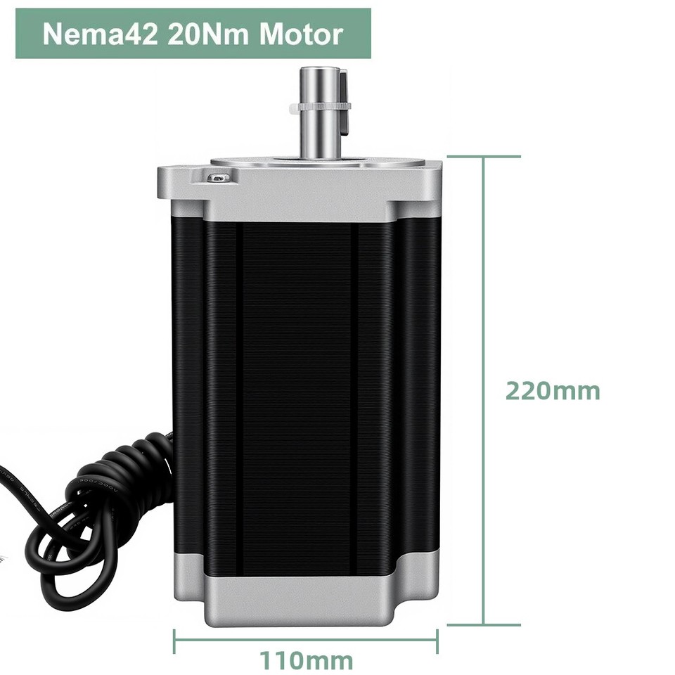 Nema 42 110 Stepper Motor 1.2° 3PH CNC Kit–For Heavy-Duty AGVs for ...