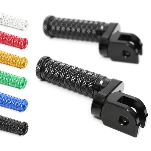 Black POLE 1 inch Riser Front Foot Pegs For GSX1250FA 10 11 12 13 14 15 ...