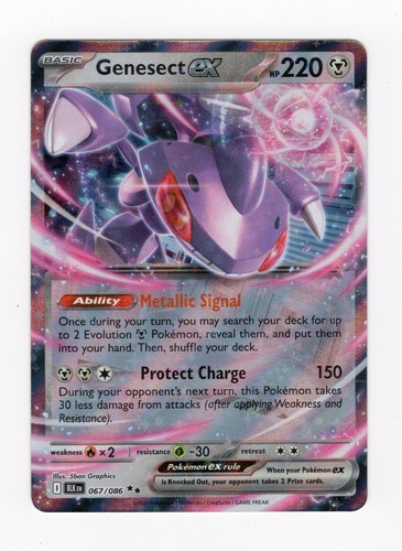 Genesect ex 67/086 Near Mint HOLOFOIL SV: Black Bolt Pokemon TCG | eBay