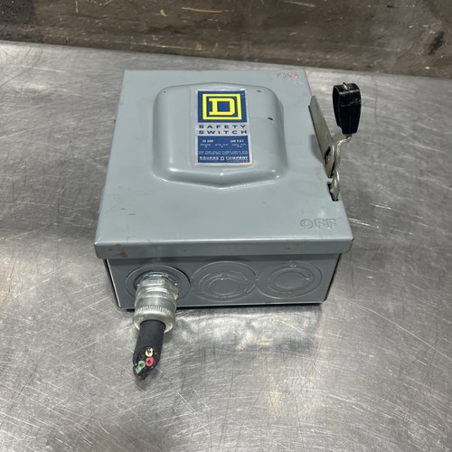 D321-SQUARE D-GENERAL DUTY SAFETY SWITCH-30A,3P,FUSIBLE,240V,NEMA 1 ...