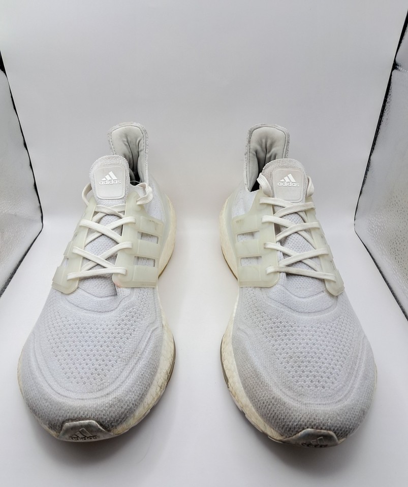 Size 12M | 13.5W - Adidas Ultra Boost 21 Triple White 🏳️‍ - FY6379 | eBay