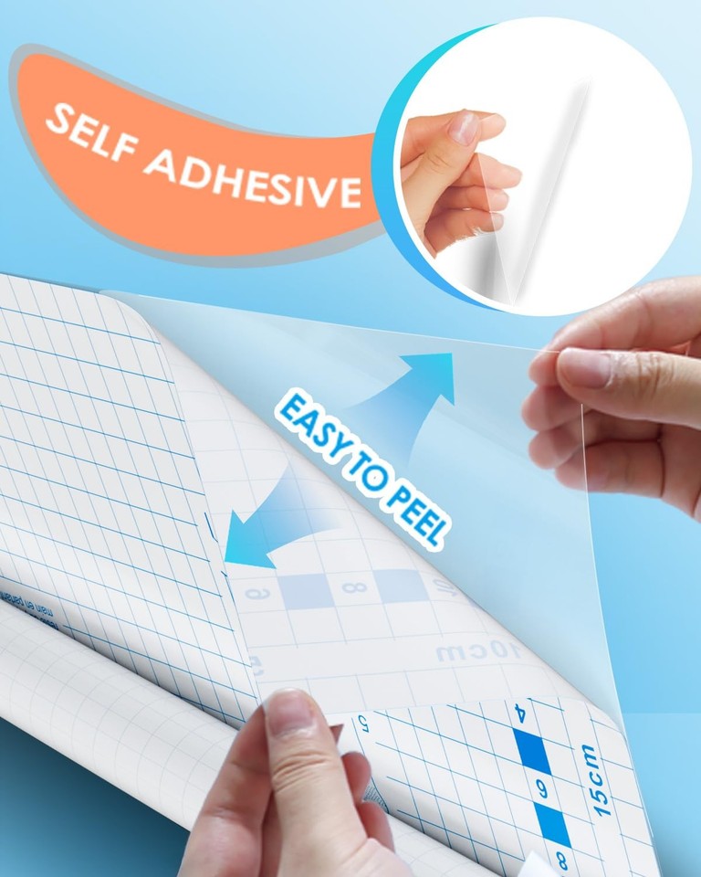 28 Pack Clear Contact Paper Book Cover - 17.7in×5ft Total 140ft, Self ...