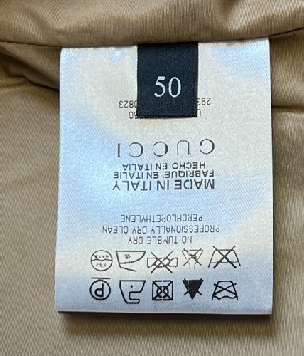 NEW Authentic Gucci Mens Diamante Hooded Jacket Blouse Brown 293026 ...