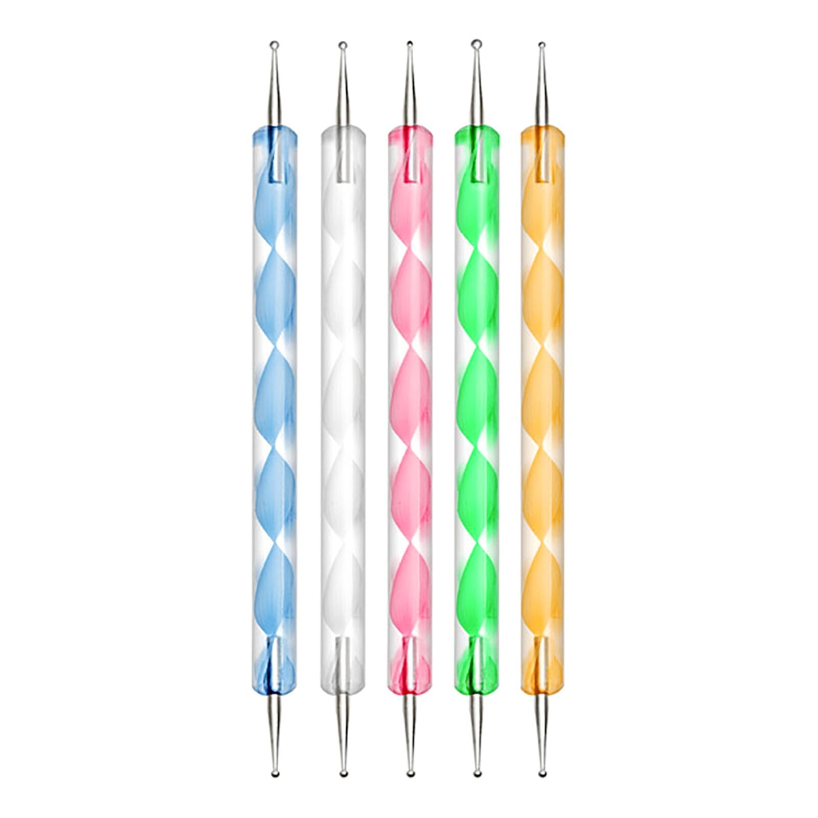 5PCS Dotting Pens With 3 PCS Nail Painting Brushes, Nail Art Design ...