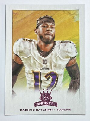 2021 Chronicles Ravens Rashod Bateman Pink Gridiron Kings Rookie Card # ...