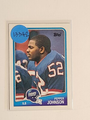 1988 Topps Pepper Johnson #283 New York Giants | eBay
