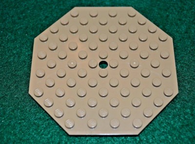 1 - Dark Tan 10x10 Octagon Base Plate Brick Bricks ~ Lego ~ NEW ~ | eBay